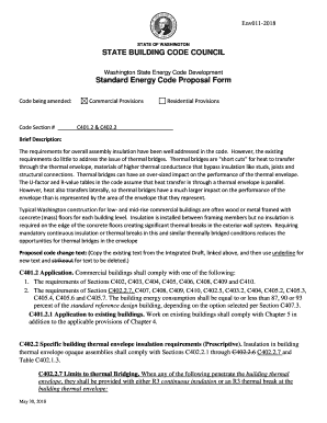 Fillable Online fortress wa STATE BUILDING CODE COUNCIL Standard Energy ...
