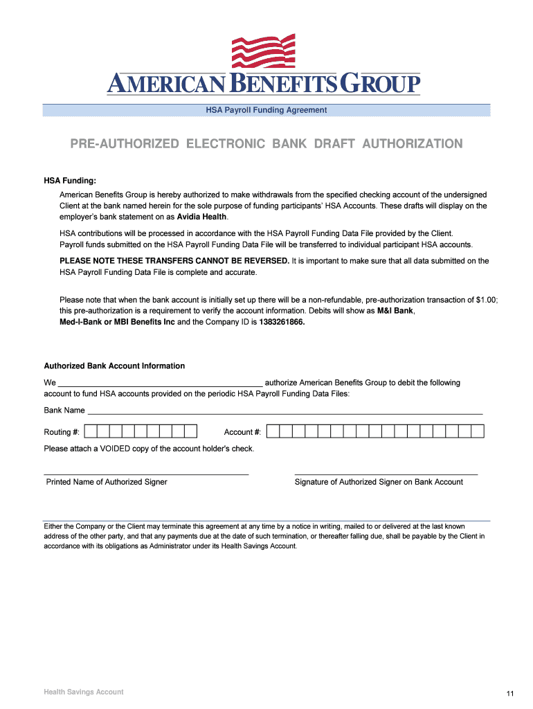 Fillable Online pre-authorized electronic bank draft authorization ...