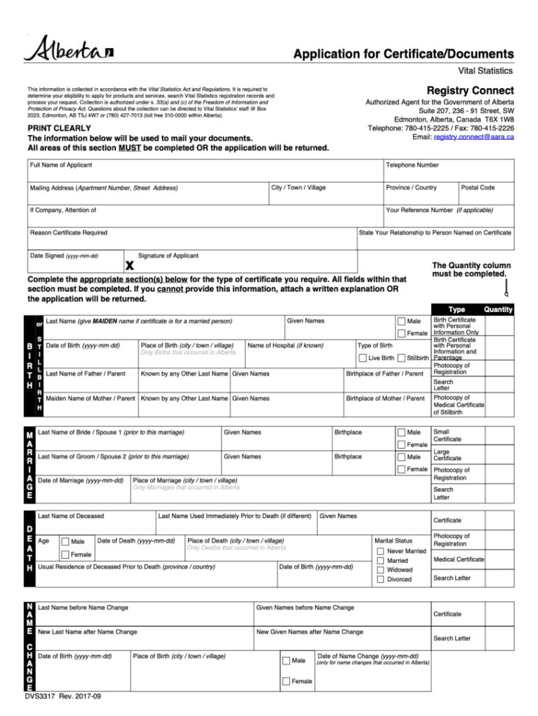 2017 2022 Form Canada Alberta DVS3317 Fill Online Printable Fillable 