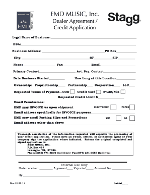 Fillable Online EMD MUSIC, Inc Fax Email Print - pdfFiller