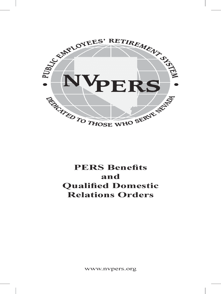 Fillable Online Public Employees' Retirement System Of Nevada - PERS ...