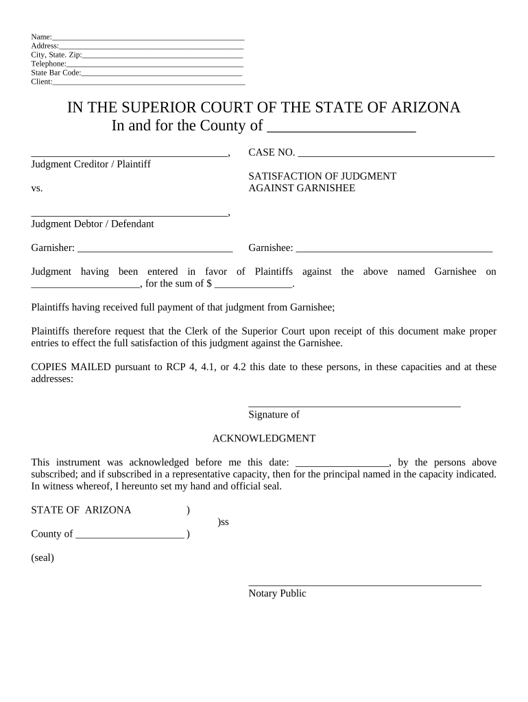 Arizona Satisfaction Judgment Fill Out Sign Online DocHub arizona-satisfaction-judgment-fill-out-sign-online-dochub