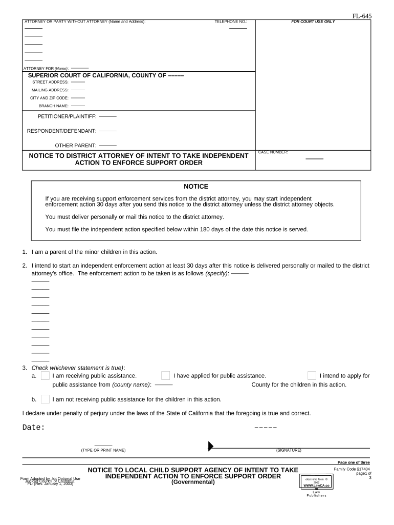 Ca child support: Fill out & sign online | DocHub