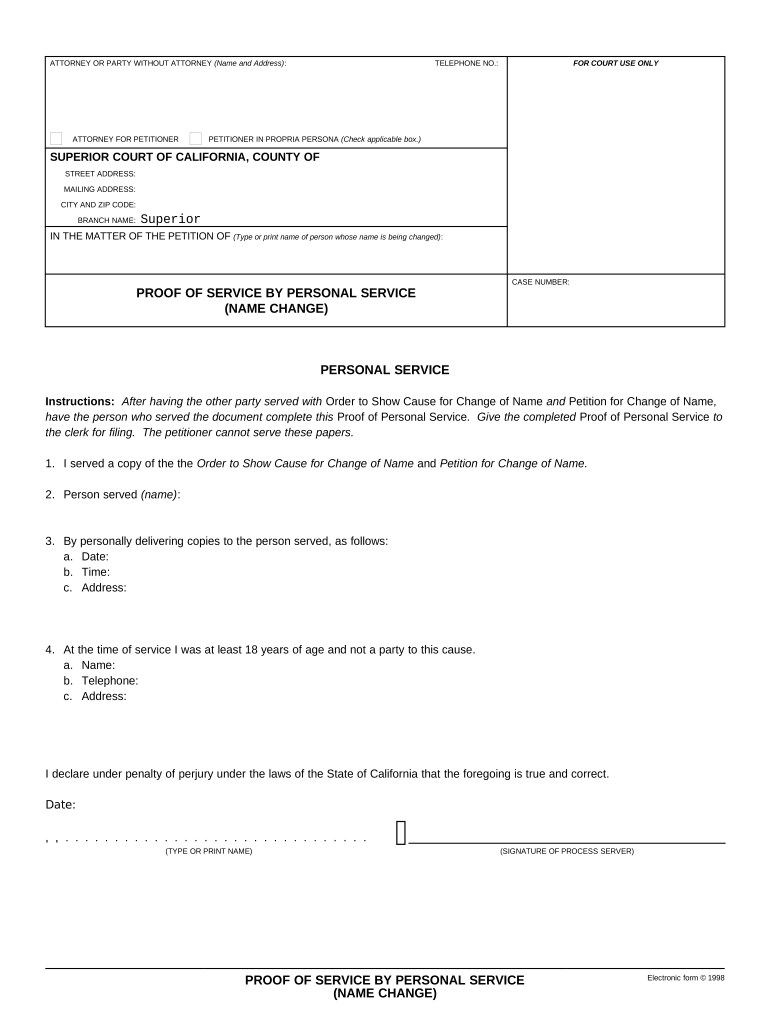 California Name Change Doc Template PdfFiller California Name Change Doc Template PdfFiller