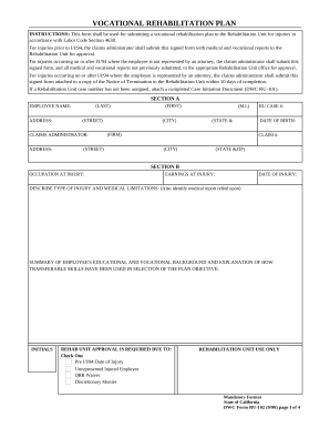 ca workers compensation Doc Template | pdfFiller