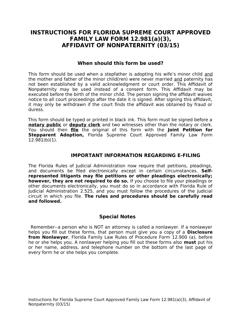 florida affidavit Doc Template | pdfFiller