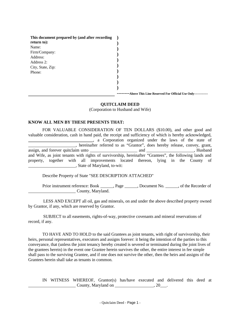 Quitclaim Deed Maryland Cost Fill Out Sign Online DocHub quitclaim-deed-maryland-cost-fill-out-sign-online-dochub