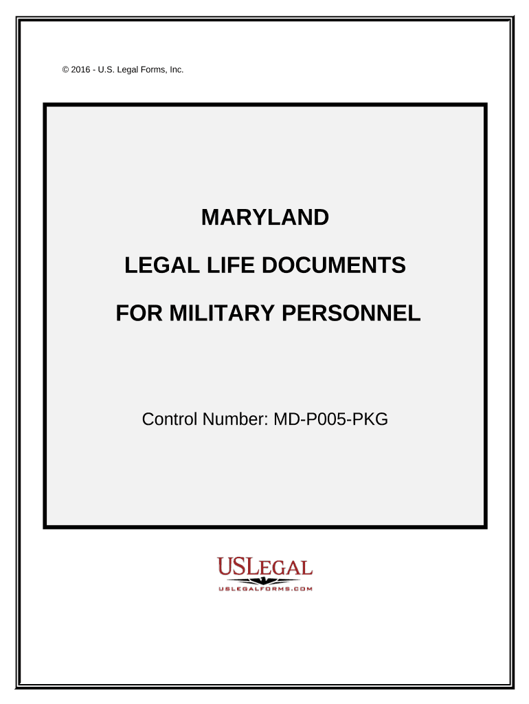 Essential Legal Life Documents for Military Personnel - Maryland Doc ...