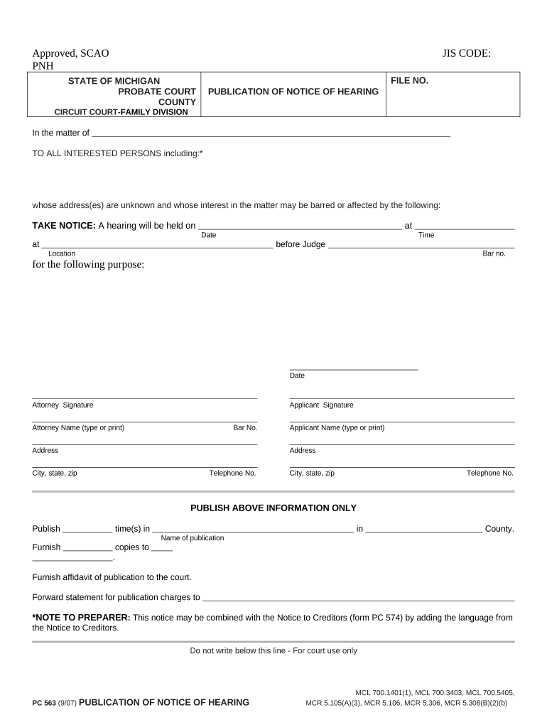 publication hearing Doc Template | pdfFiller