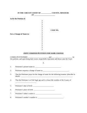 missouri name change Doc Template | pdfFiller