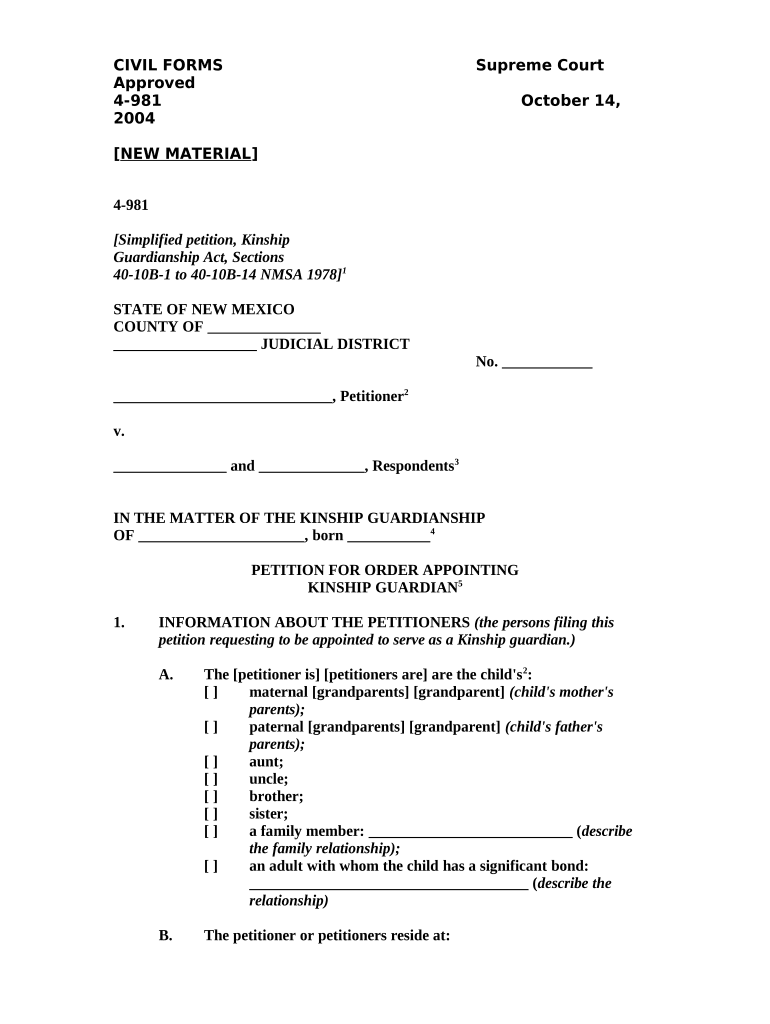 appointing guardian order Doc Template | pdfFiller