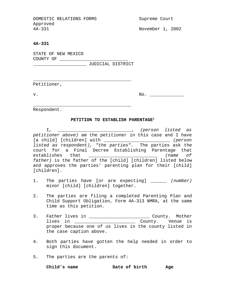 petition establish Doc Template | pdfFiller