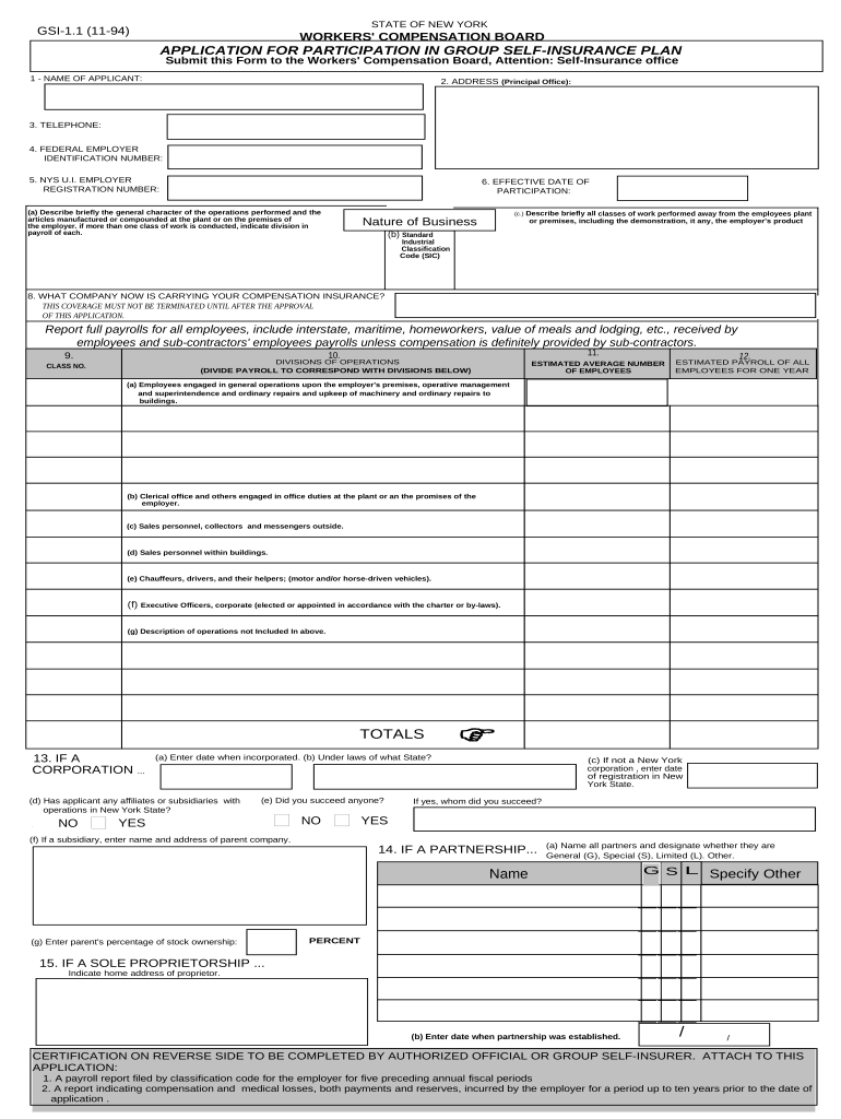 new york compensation Doc Template | pdfFiller