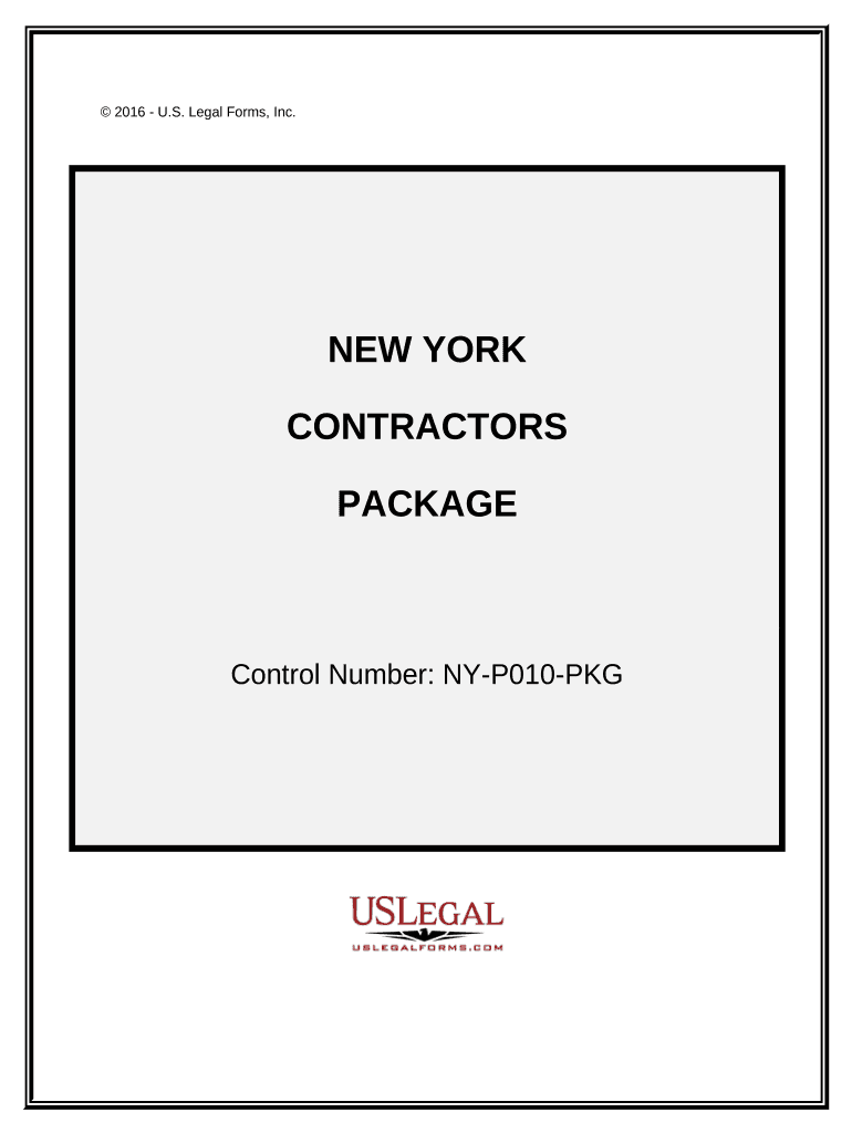 New York Contractors s Package Doc Template | pdfFiller