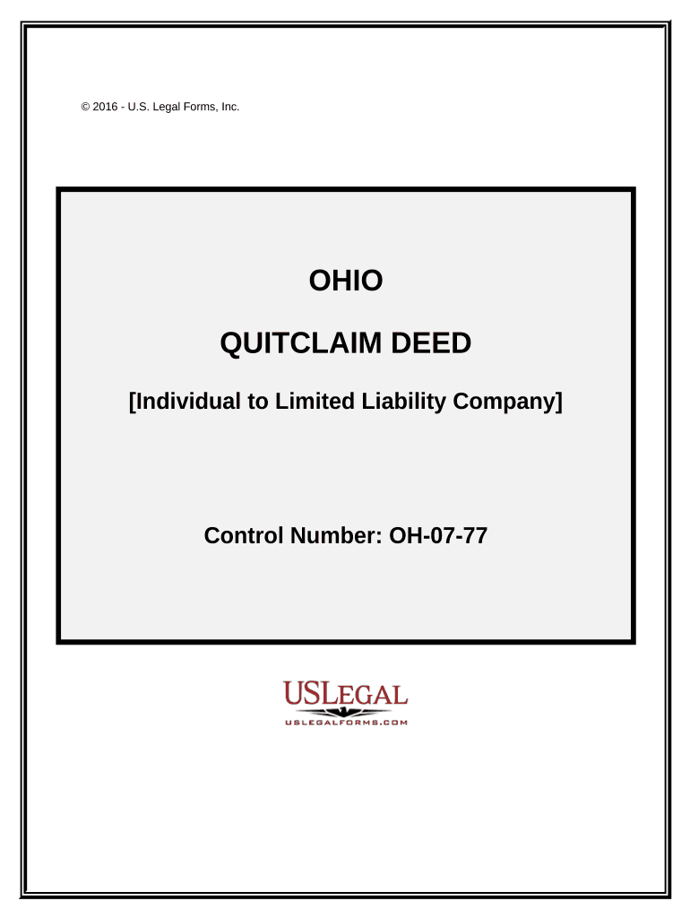 Quitclaim deed ohio form: Fill out & sign online | DocHub