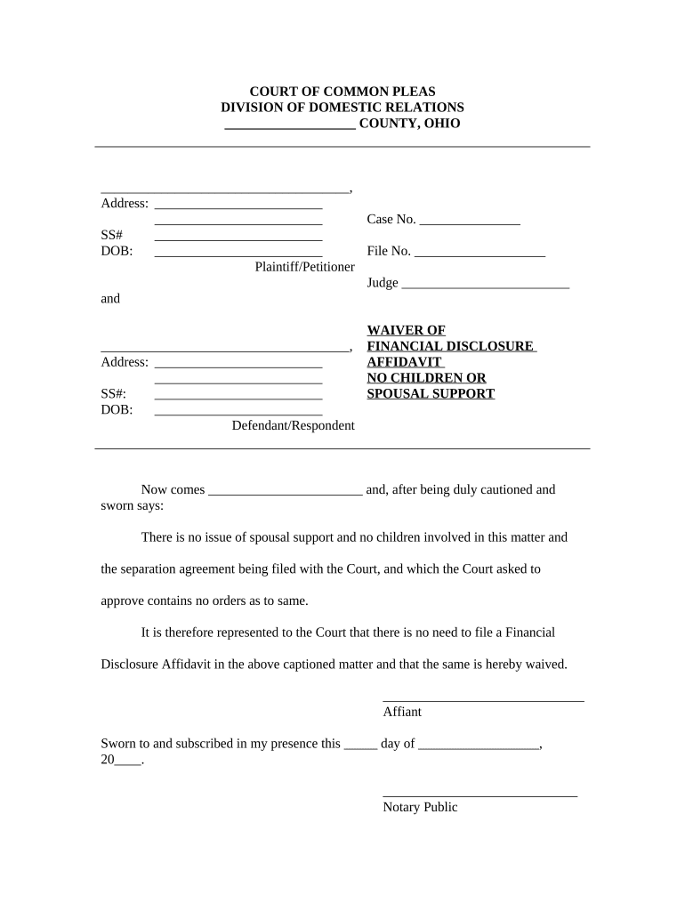 Oh disclosure: Fill out & sign online | DocHub