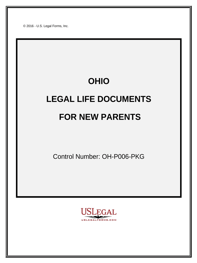 Ohio Essential Legal Life Documents for New Parents Doc Template ...