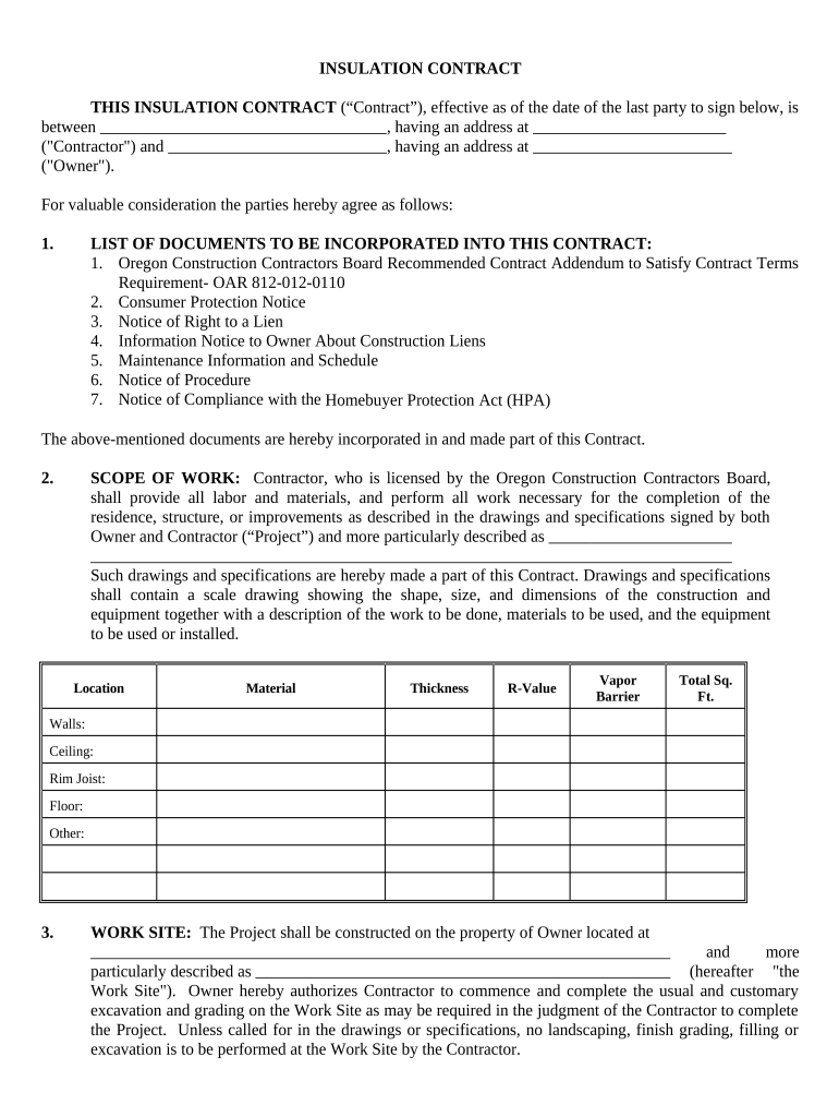Insulation invoice template: Fill out & sign online | DocHub