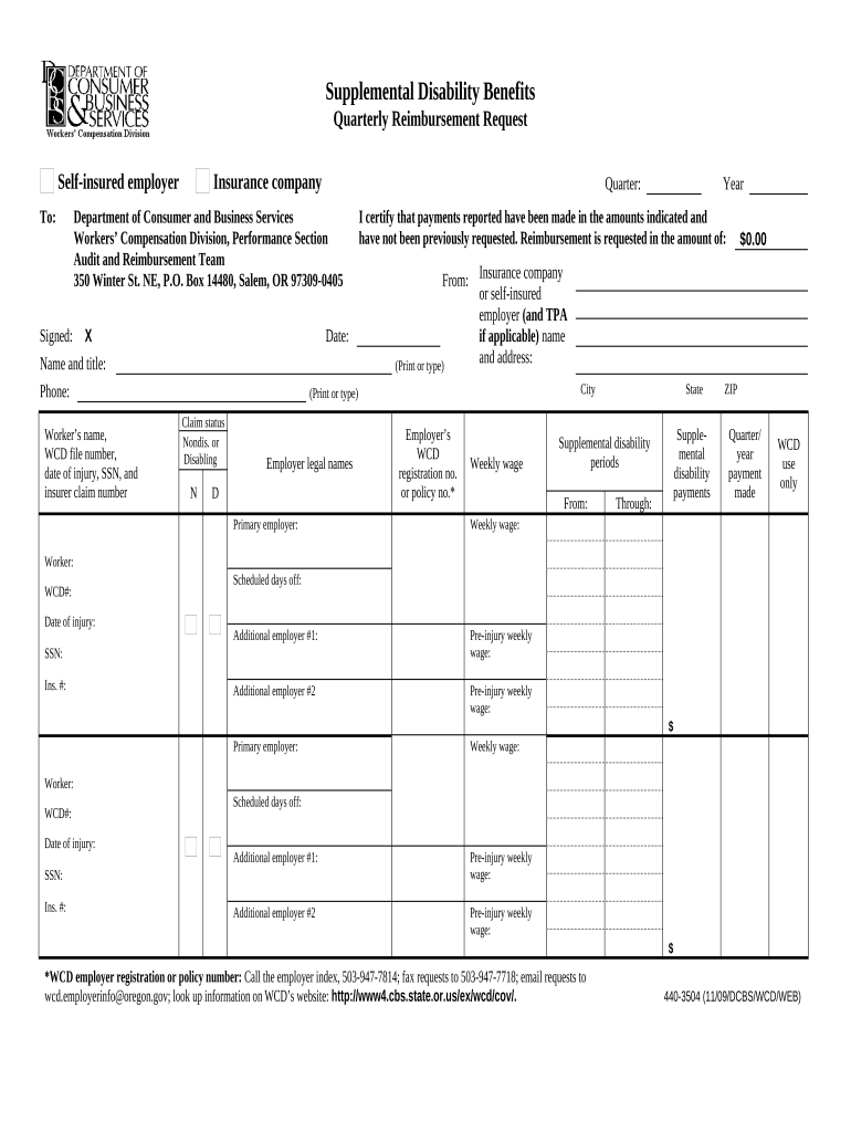 How to apply for temporary disability in oregon: Fill out & sign online ...