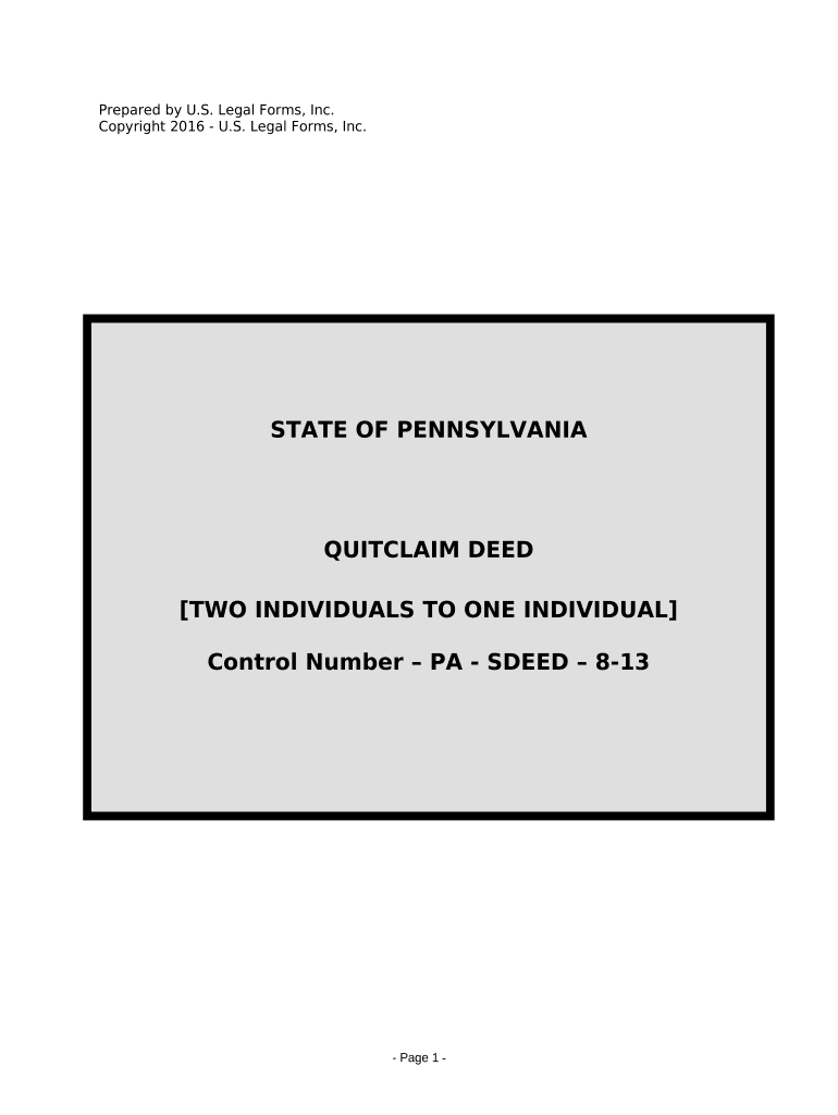 Pennsylvania quit claim deed: Fill out & sign online | DocHub