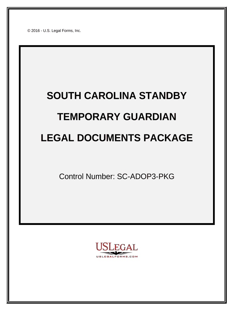 South Carolina Standby Temporary Guardian Legal Documents Package Doc ...