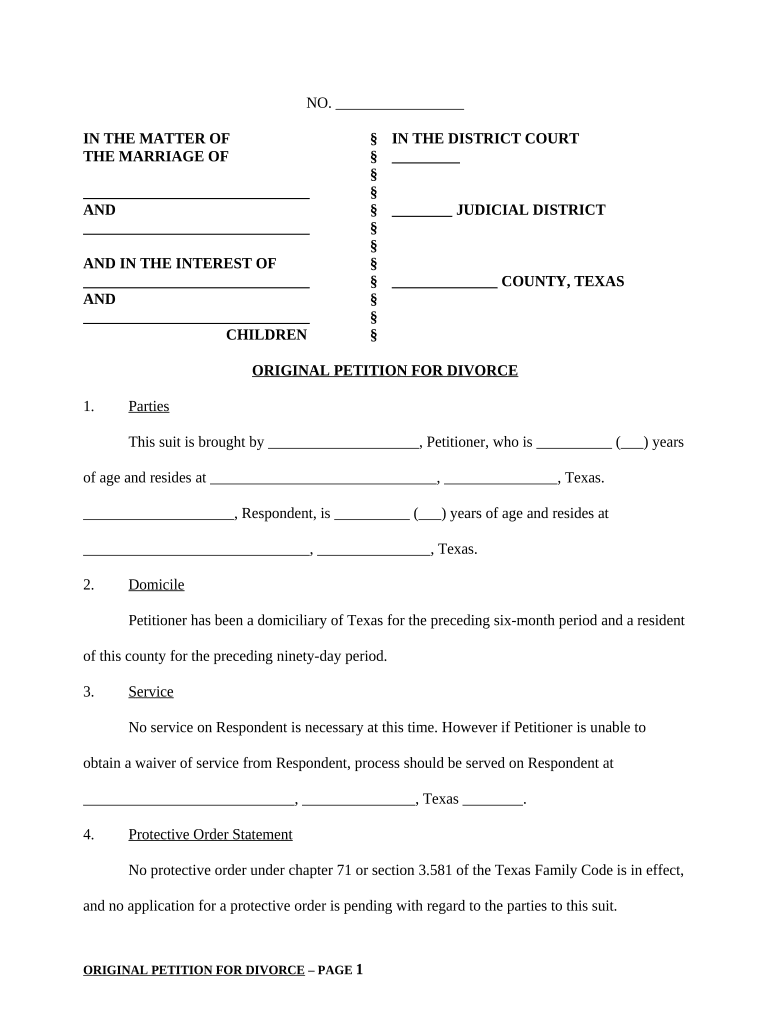 original petition Doc Template | pdfFiller