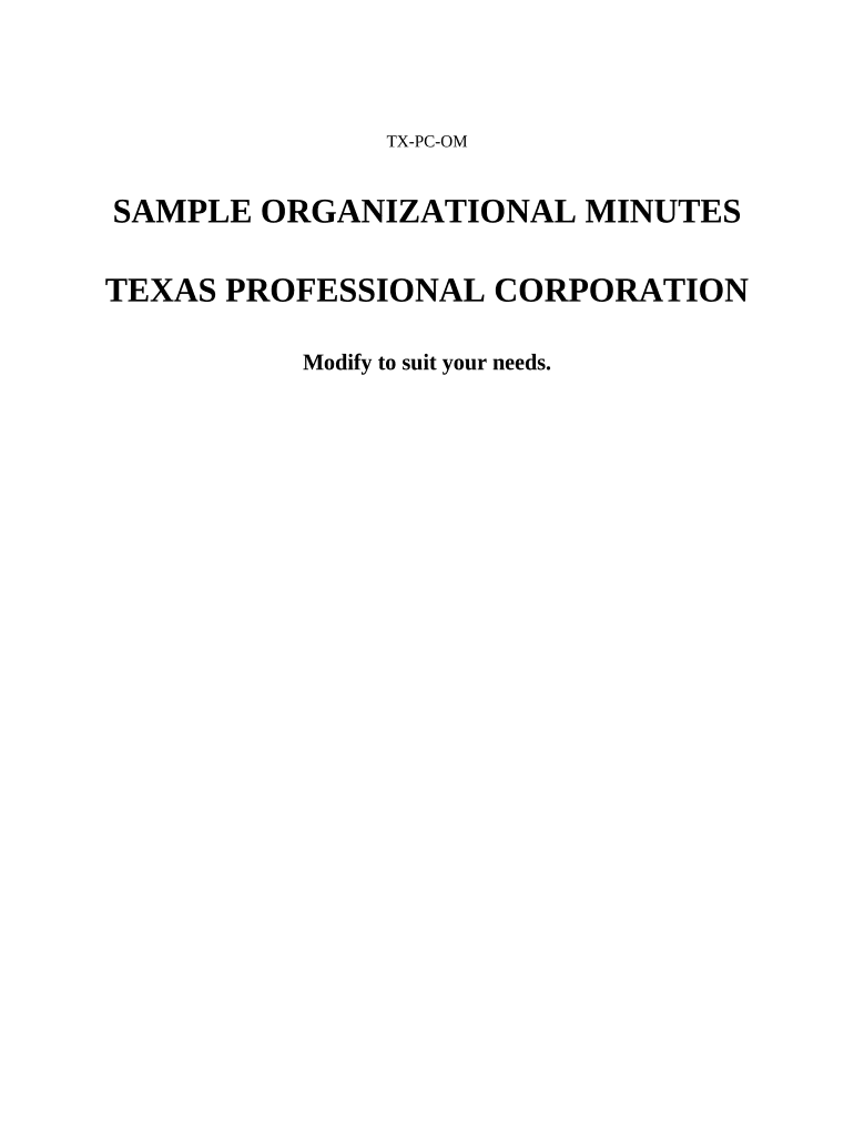 Texas professional corporation: Fill out & sign online | DocHub