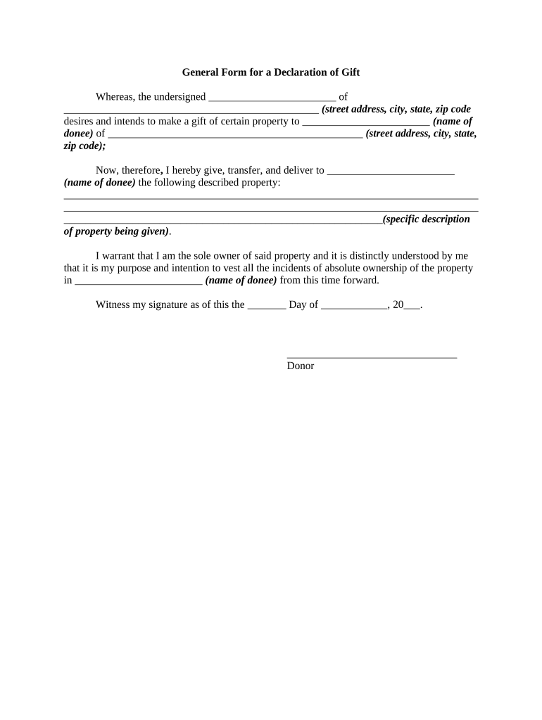 Declaration Doc Template PdfFiller