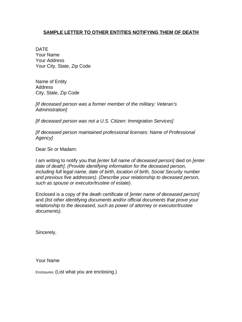 Sample Letter To Inform Death Of A Person Fill Out Sign Online DocHub Sample Letter To Inform Death Of A Person Fill Out Sign Online DocHub