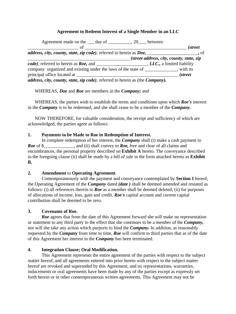 Single member llc: Fill out & sign online | DocHub