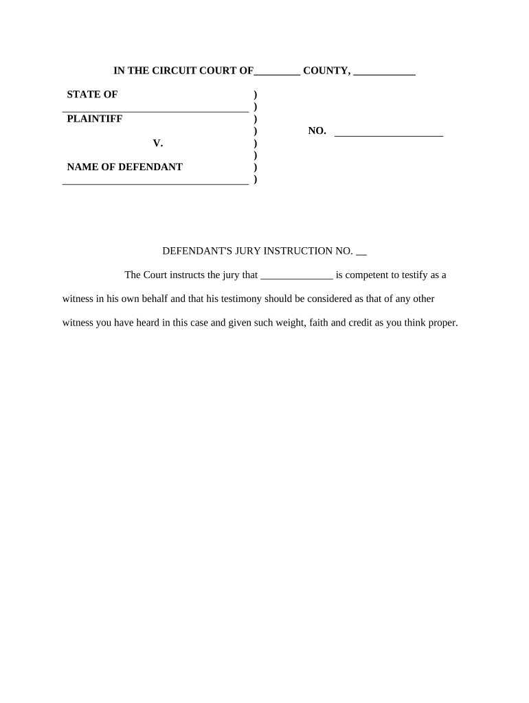 defendant witness trial Doc Template | pdfFiller