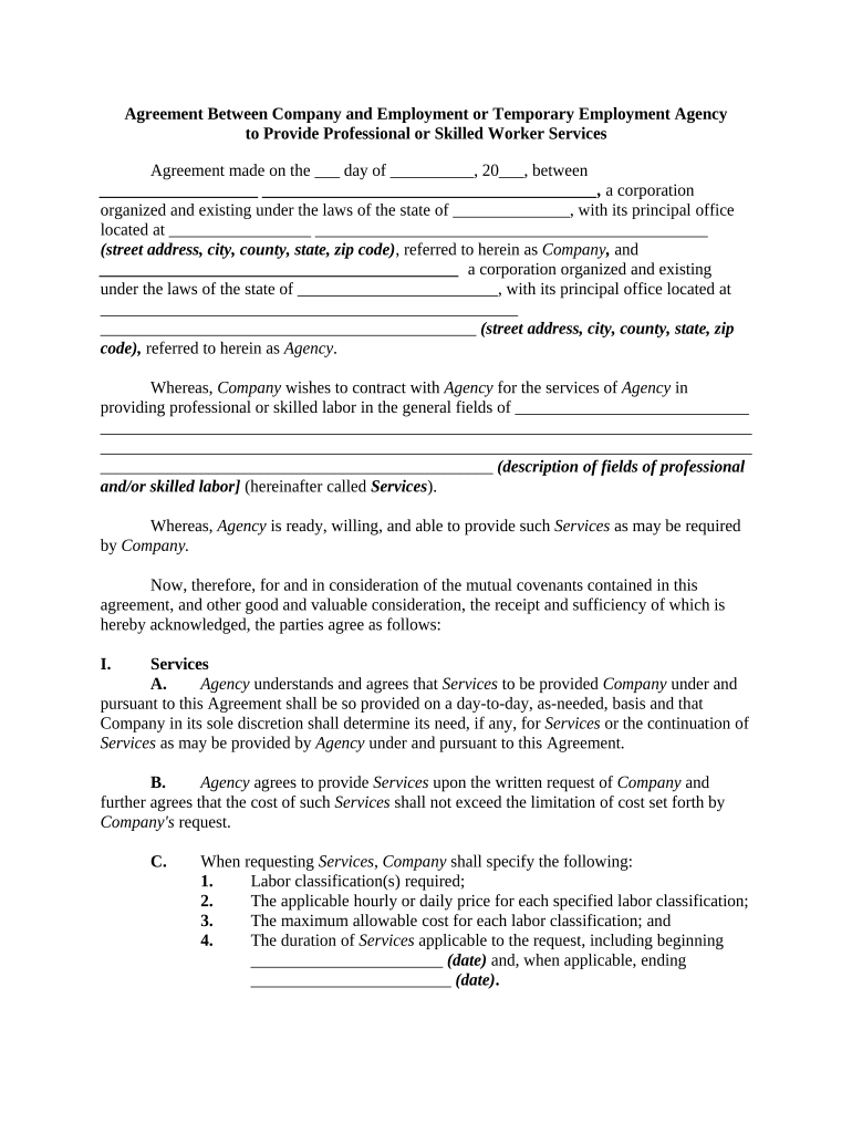 Worker agency: Fill out & sign online | DocHub