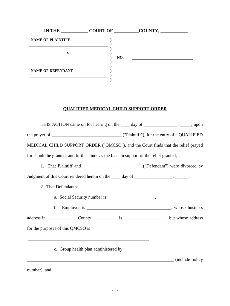 support order Doc Template | pdfFiller