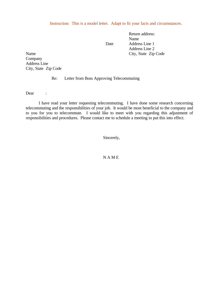 Sample Letter For Giving Information To Boss Fill Out Sign Online 