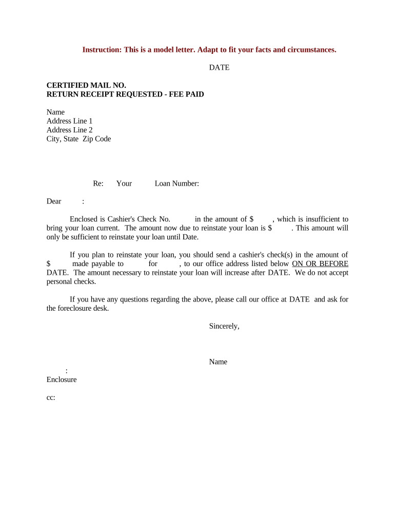 Sample Letter Amount Doc Template PdfFiller