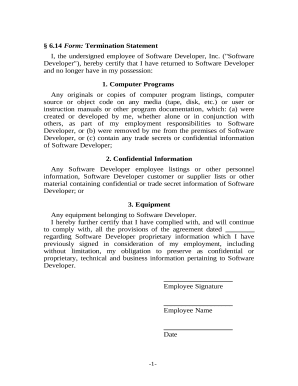 Employee termination Canada Forms | DocHub