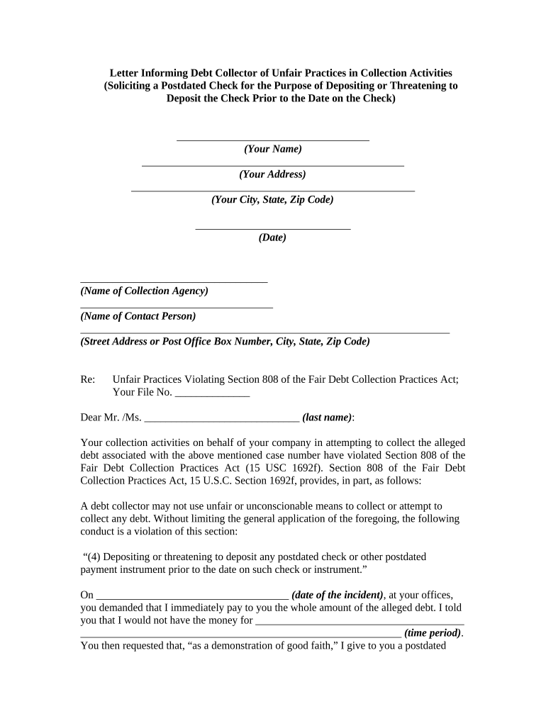 Letter debt to: Fill out & sign online | DocHub