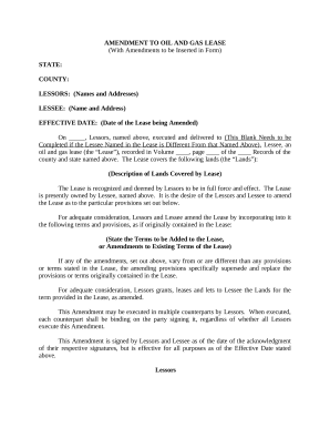 Orea amendment form: Fill out & sign online | DocHub