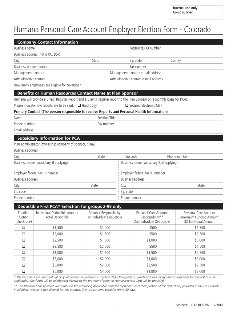 Fillable Online Medical Claim Payment Reconsiderations and ... - Humana ...