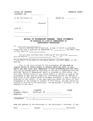 vt attorneys Doc Template | pdfFiller