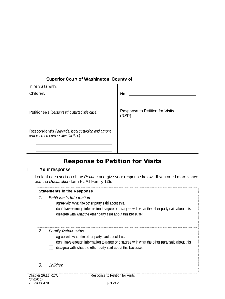 WPF CU 03.0320 - Response to Visitation Petition - RSP - Washington Doc Template | pdfFiller
