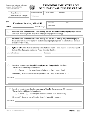 Washington Occupational Disease Claim Form - Fill Out, Sign & Share ...