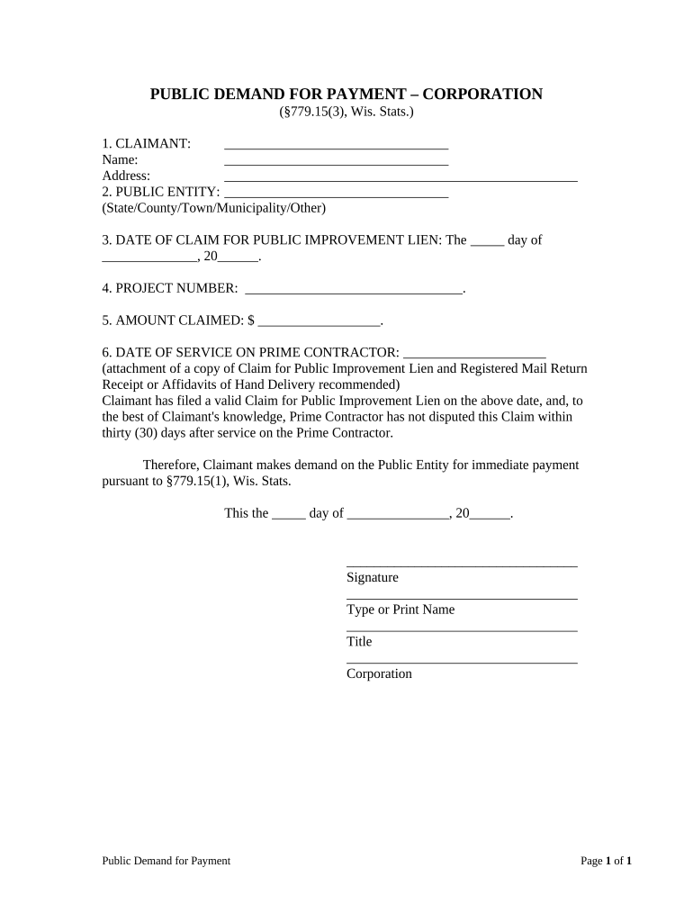Wi corporation wisconsin: Fill out & sign online | DocHub