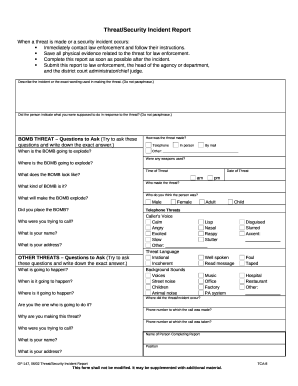 wisconsin incident report Doc Template | pdfFiller