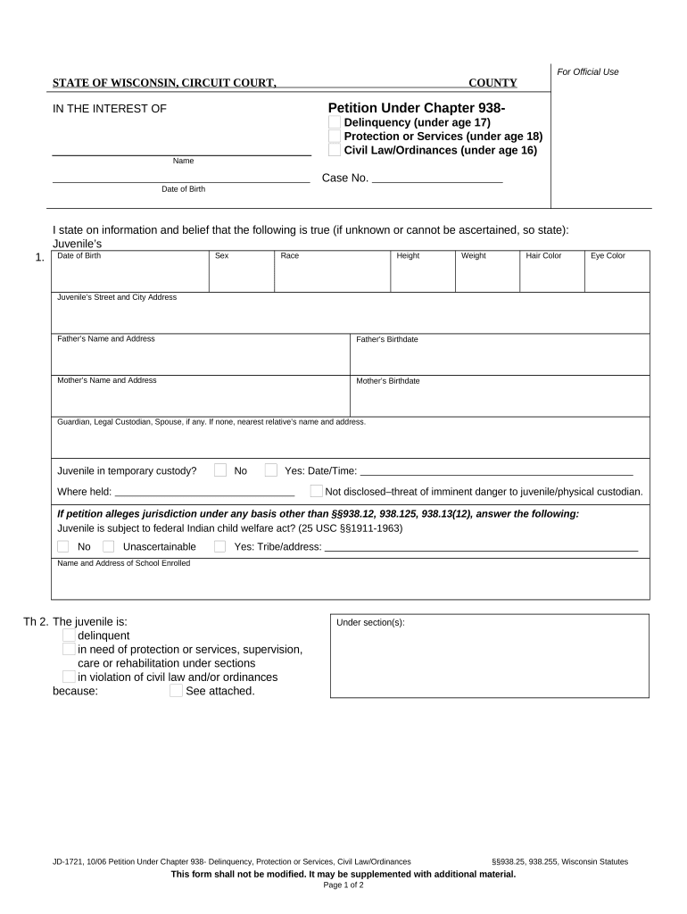 Wisconsin chapter law: Fill out & sign online | DocHub