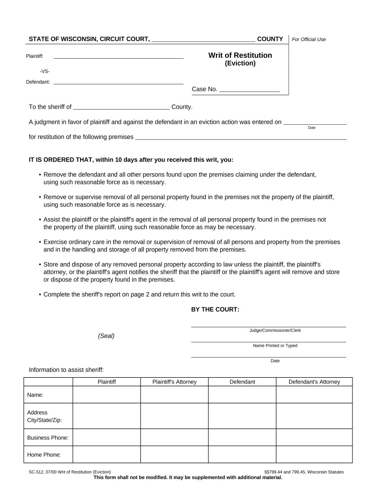 restitution Doc Template | pdfFiller