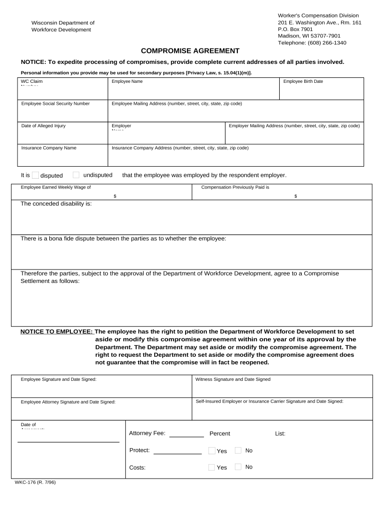 Compromise Agreement Sample Doc Template PdfFiller Compromise Agreement Sample Doc Template PdfFiller