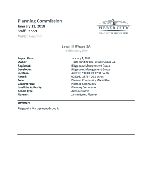 Fillable Online PLANNING COMMISSION REPORT Regular AgendaPublic Hearing ... Fax Email Print ...