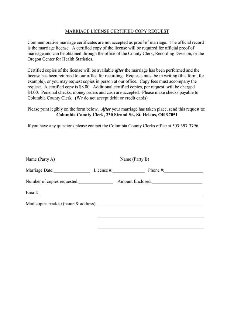 Fillable Online Marriage Certificates - Florida Department of Health ...