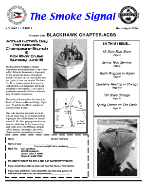 Fillable Online Smoke Signal March April 06.pub Fax Email Print - pdfFiller